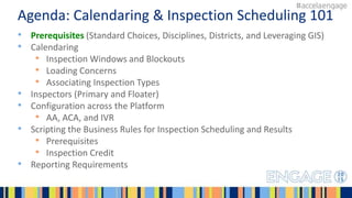 Accela 2015 - Inspection Scheduling | PPTX