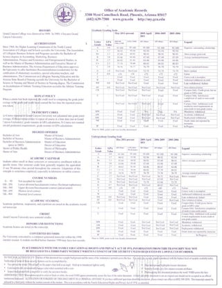 GCU Transcripts - Joseph Reno | PDF