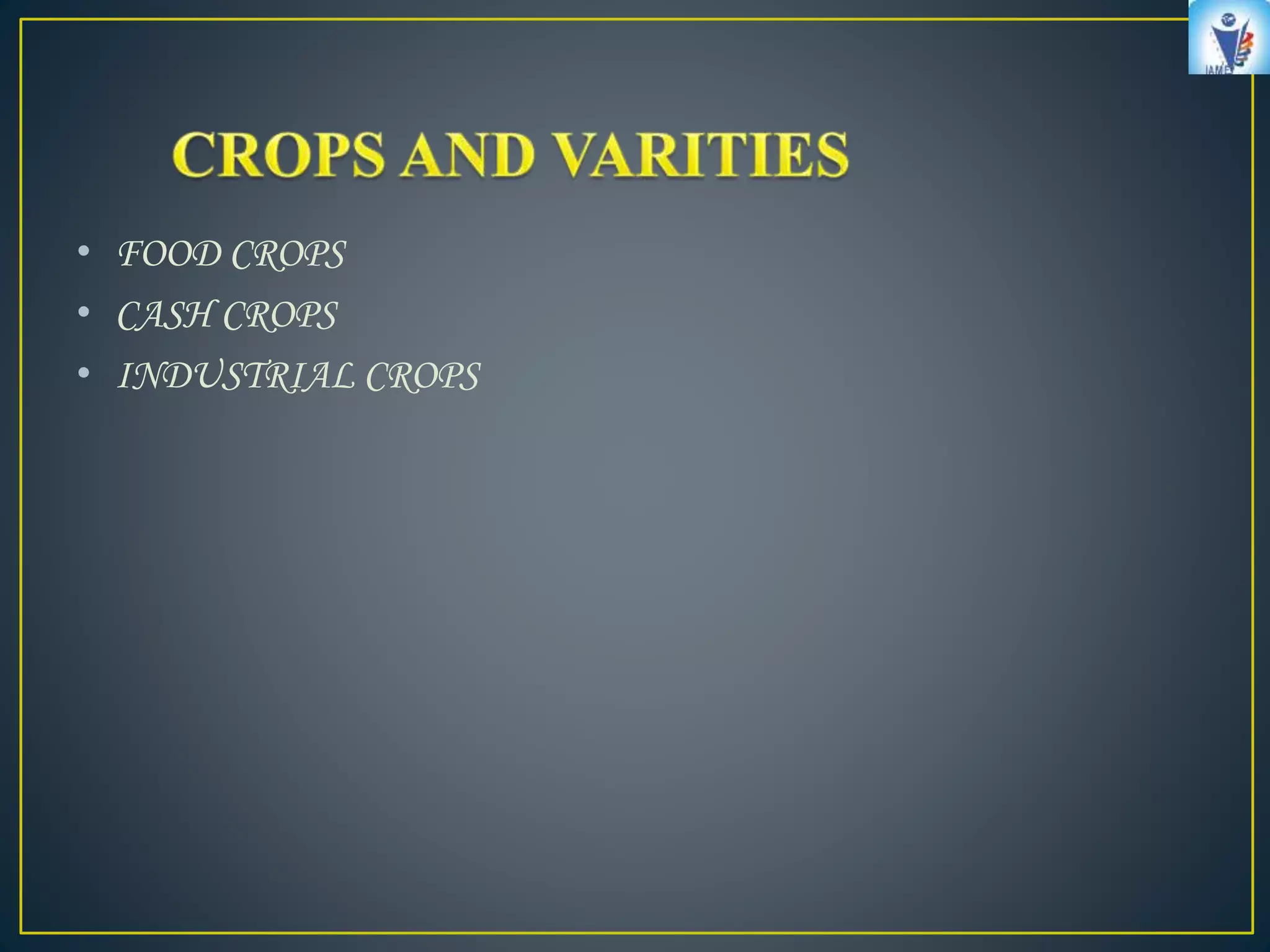 crops ppt | PPTX