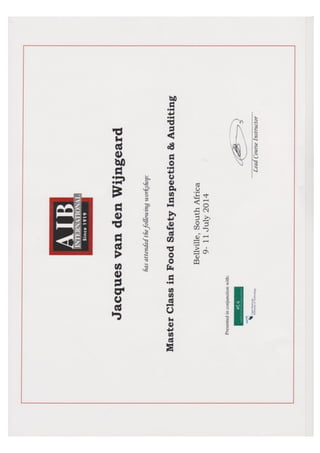 AIB International - Food Safety | PDF