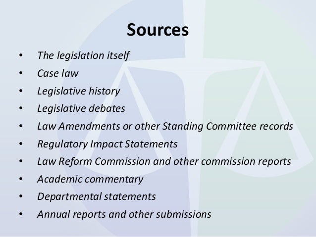 2012-01-18 Interpreting Legislation Slides