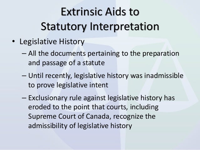 2012-01-18 Interpreting Legislation Slides