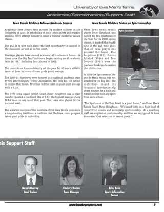 2004 Iowa Men's Tennis Guide | PDF