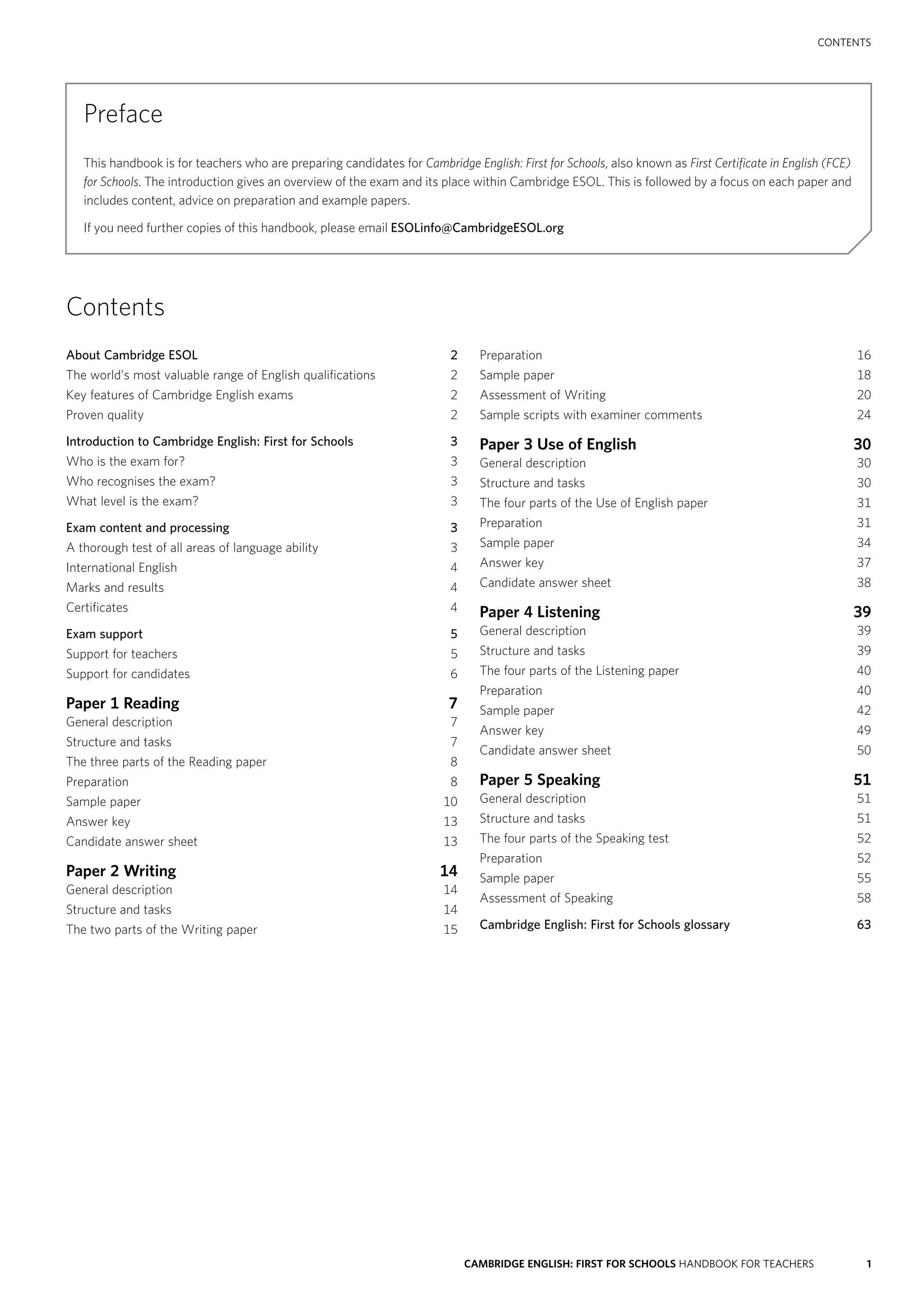 7 fce for_schools_handbook for teachers_new | PDF