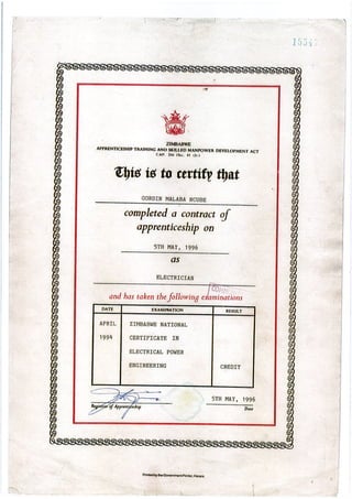 3) Trade Test Certificate | PDF