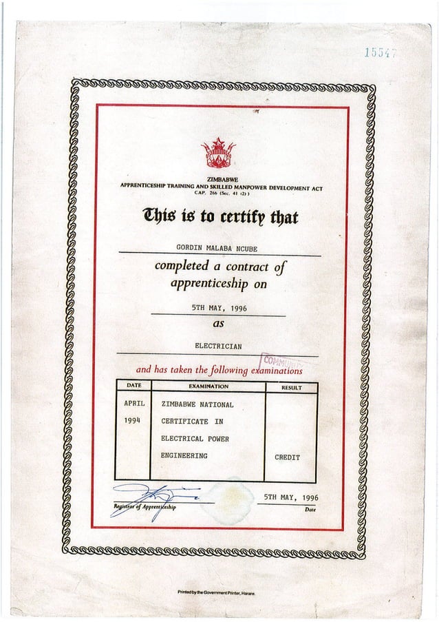 3) Trade Test Certificate | PDF