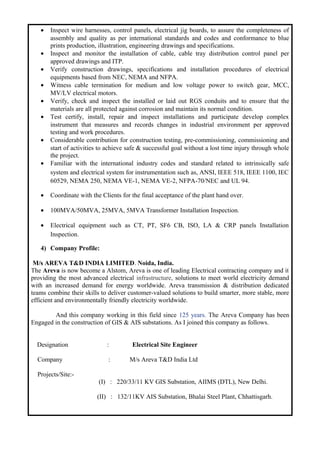 1. Sharib Reza(CV) | DOC | Civil Engineering Industry | Industries