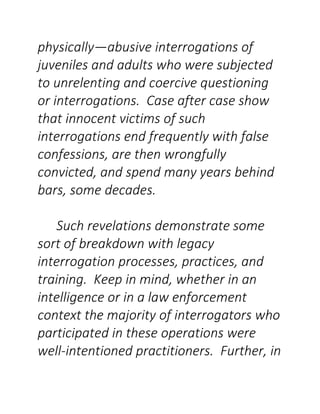 Make Room for Ethics In Next Generation Interrogation Programs | PDF ...