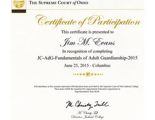 JUNE 25 2015 (CLE CERTIFICATE) | PPT