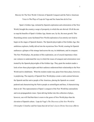 New World Plays Essay | PDF