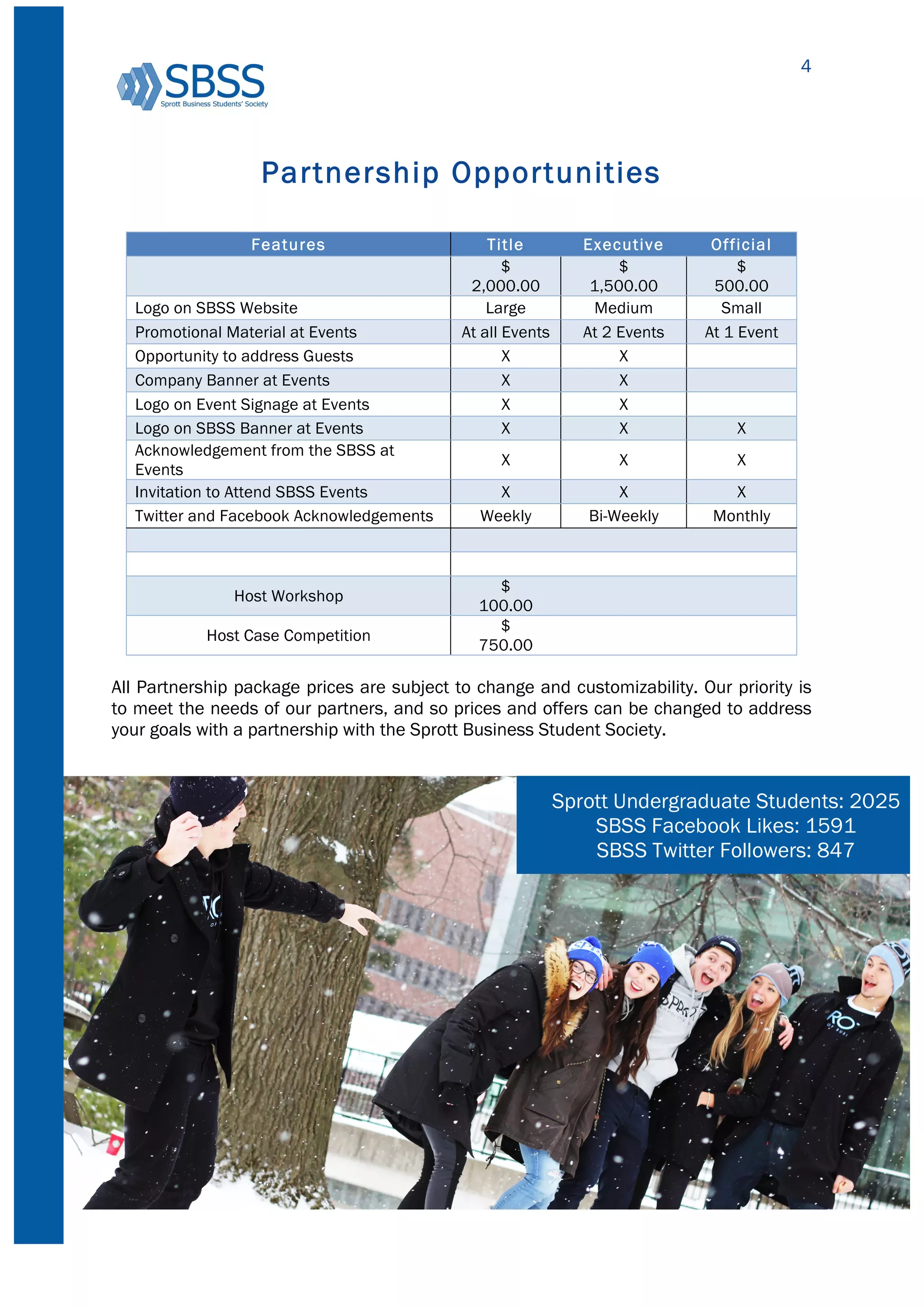 2015-2016 Sponsorship Package | PDF