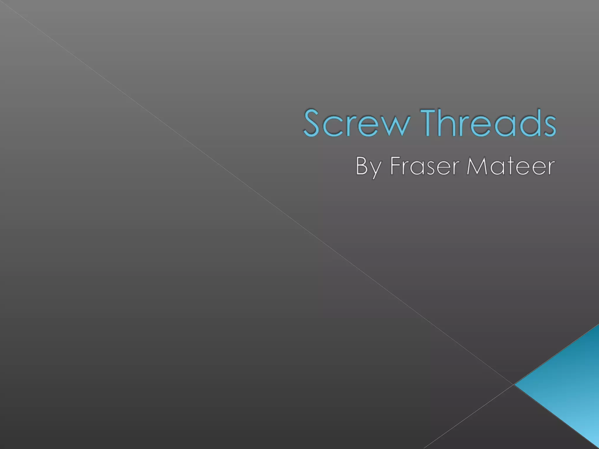 Screw Threads | PPT