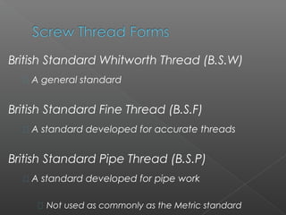 Screw Threads | PPT
