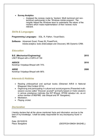Deepesh_Resume | PDF