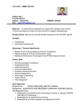 Resume-yogesh | PDF