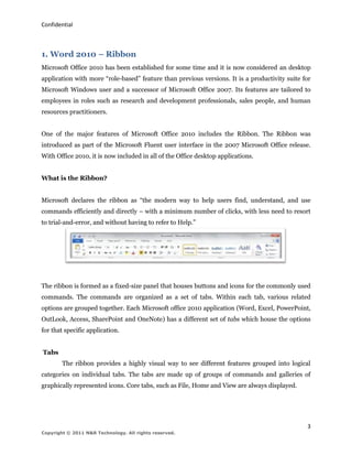 7 features in word 2010 you need to know | PDF