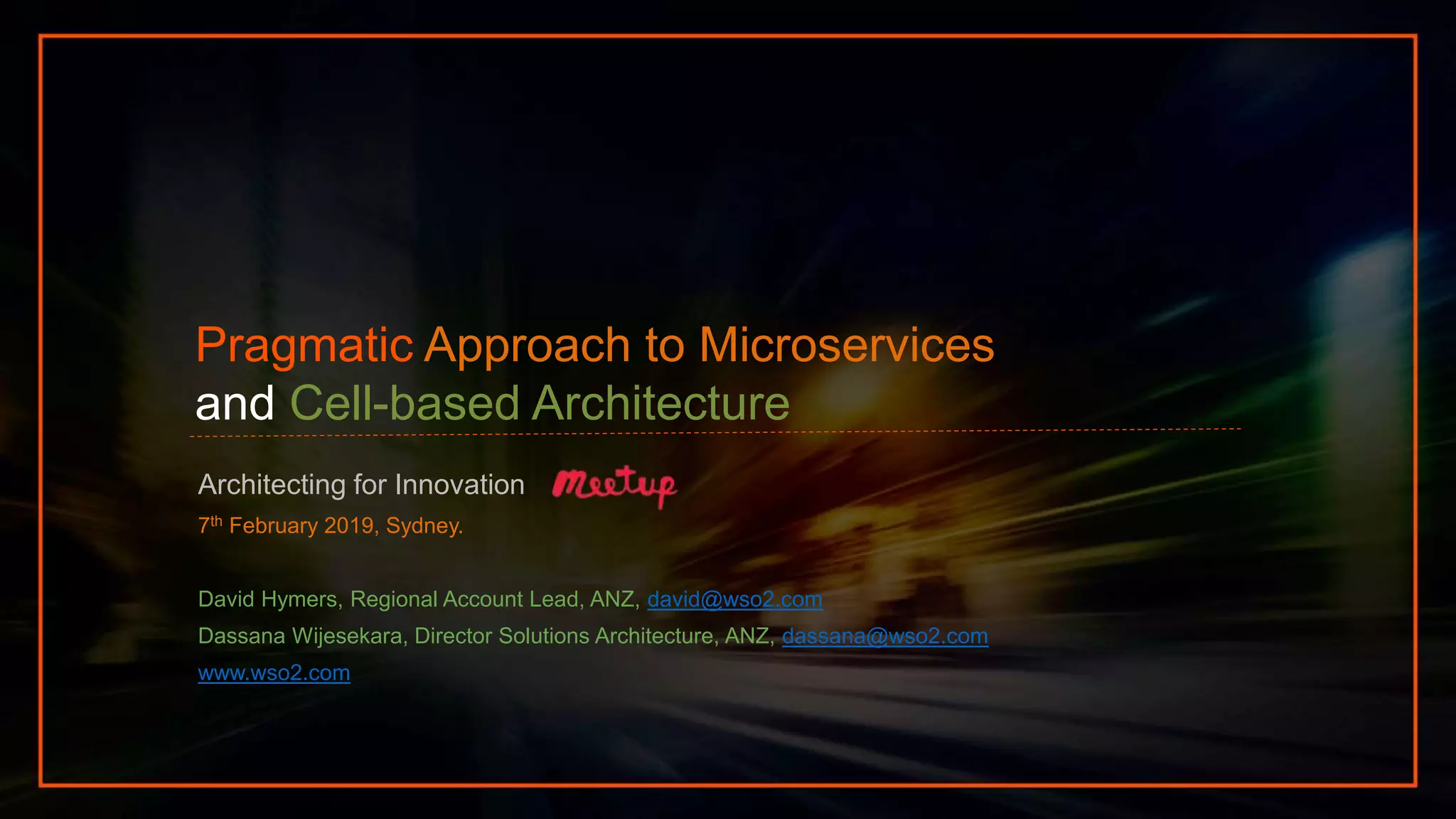 Pragmatic Approach to Microservices and Cell-based Architecture | PPT