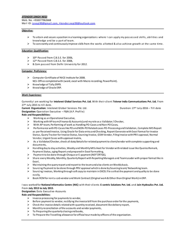 jitender Resume | DOCX