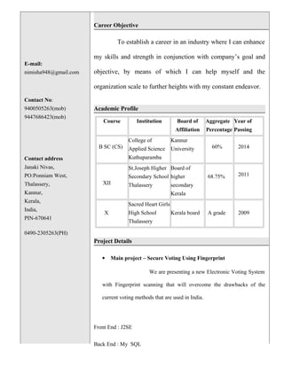 nims resume | DOC