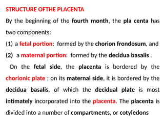 Embryological development of fetal membrane and placenta.pptx
