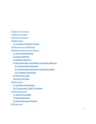 Enterprise Architecture Report | PDF | Computer Software and Applications | Computing