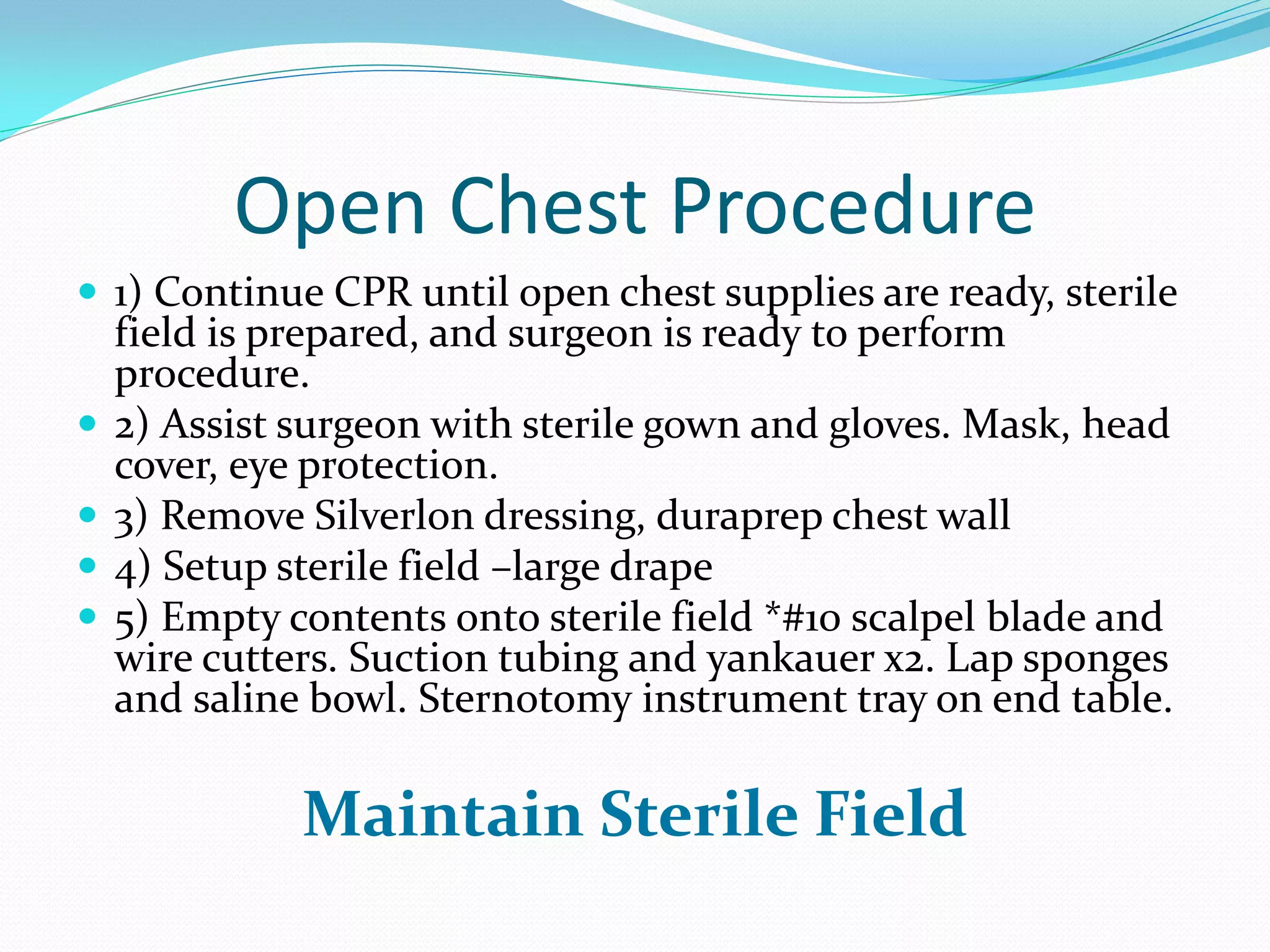 Emergency Sternotomy take 3 | PDF