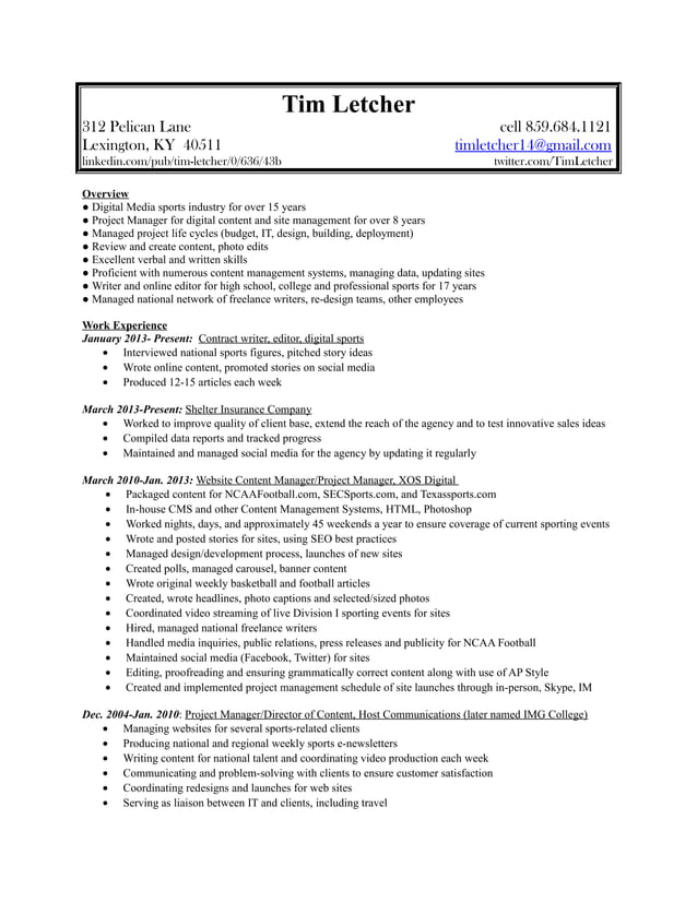tim_letcher_resume_2015_PM | DOC