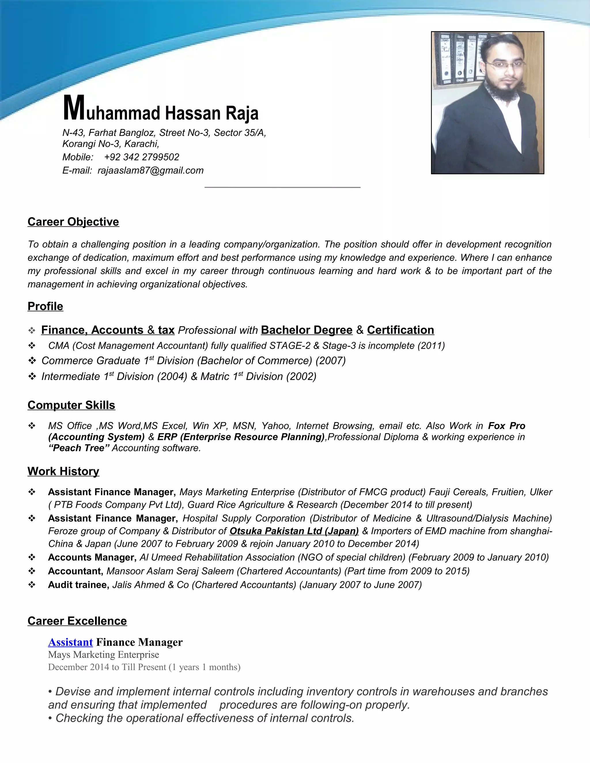 M. HASSAN CV. | PDF