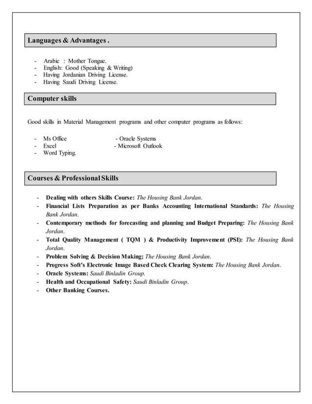Curriculum Vitae cv emad | DOCX