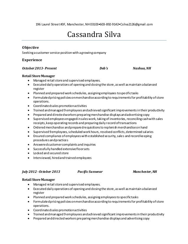 Cassandra Silva Resume
