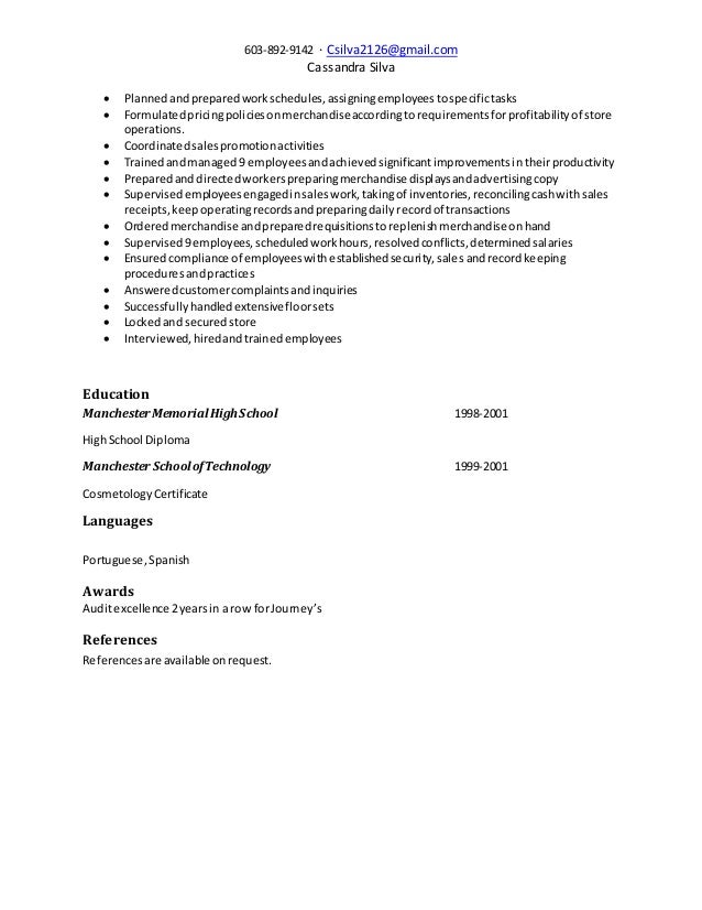 Cassandra Silva Resume