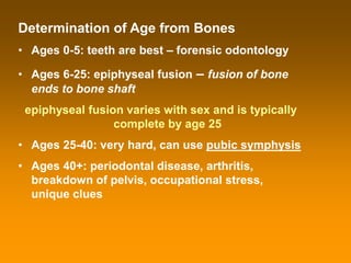 7 f forensic anthropology and odontology 07 (student) | PPTX