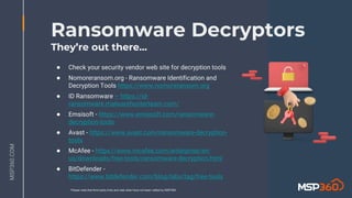 MSP360: Ransomware Prepper Guide | PPTX | Information and Network ...