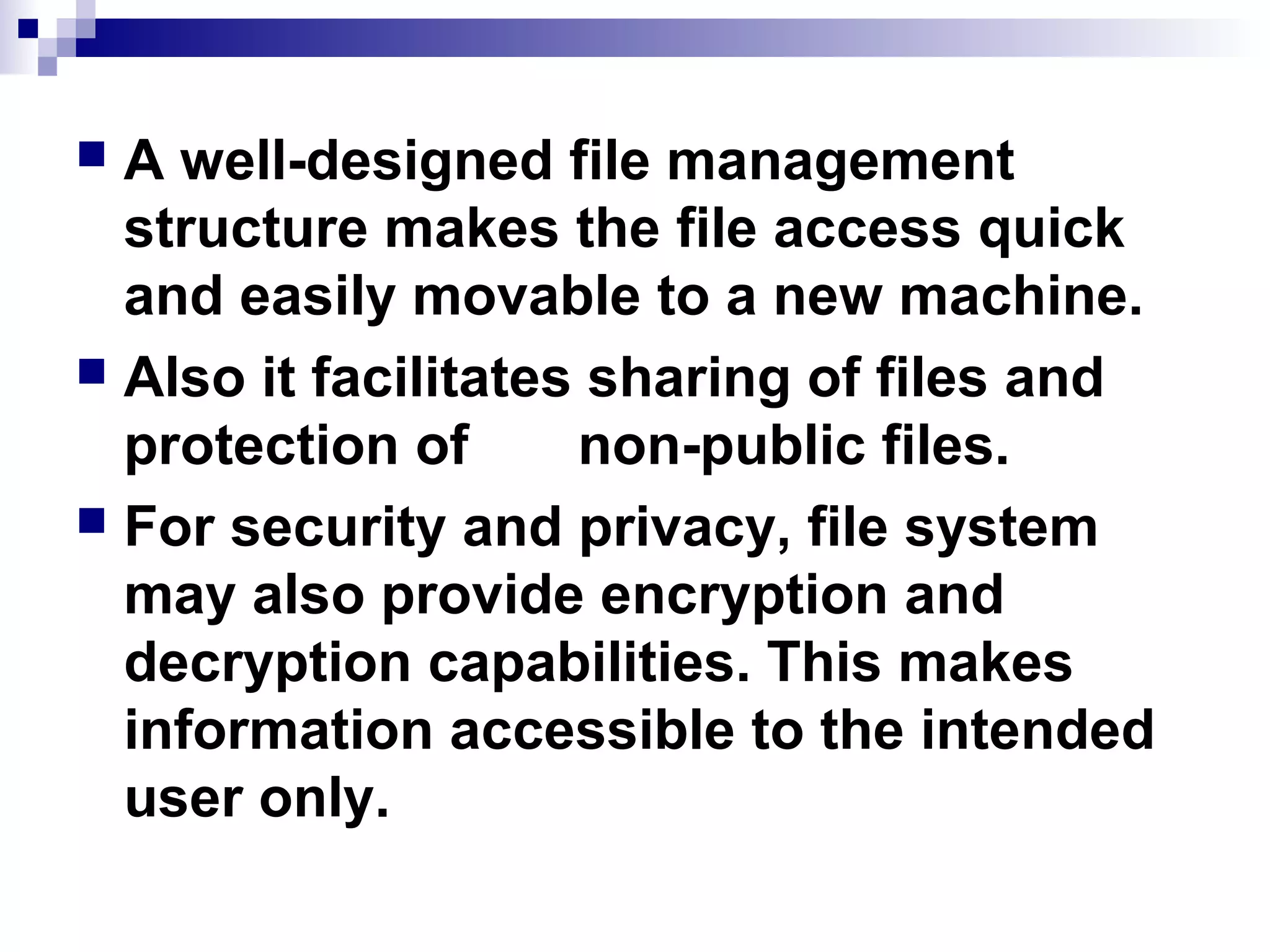 File Management in Operating Systems | PPT