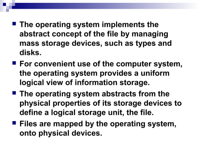 File Management in Operating Systems | PPT | Operating Systems | Computer Software and Applications