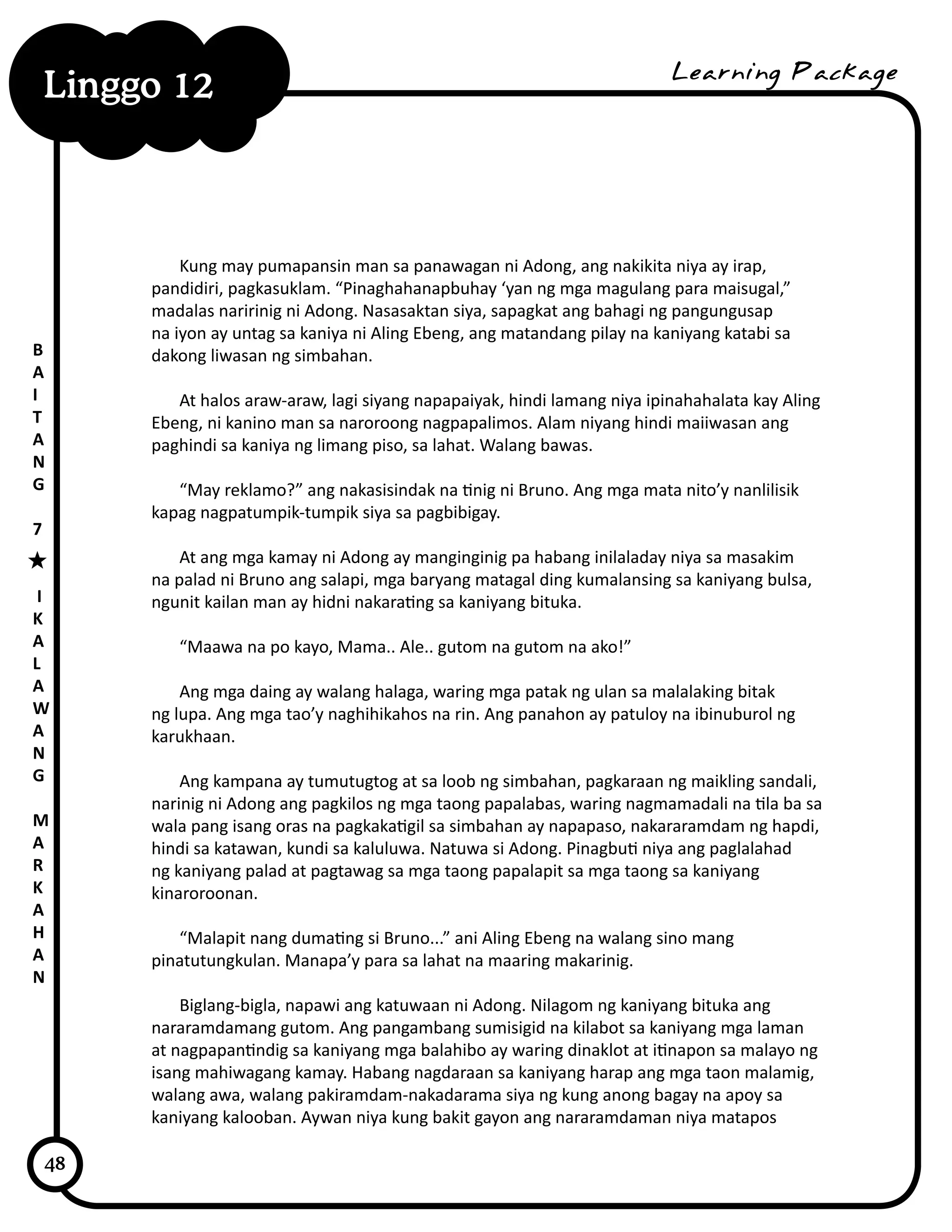 Grade 7 Learning Module in Filipino (Learning Package - Quarter 1 to 4 ...