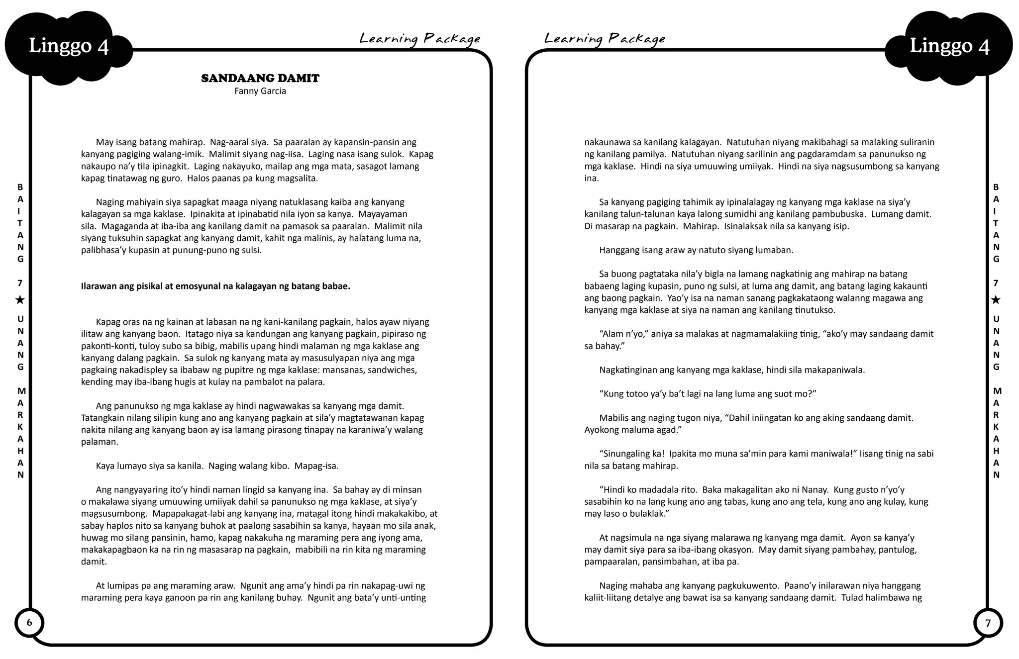 Grade 7 Learning Module in Filipino (Learning Package - Quarter 1 to 4 ...