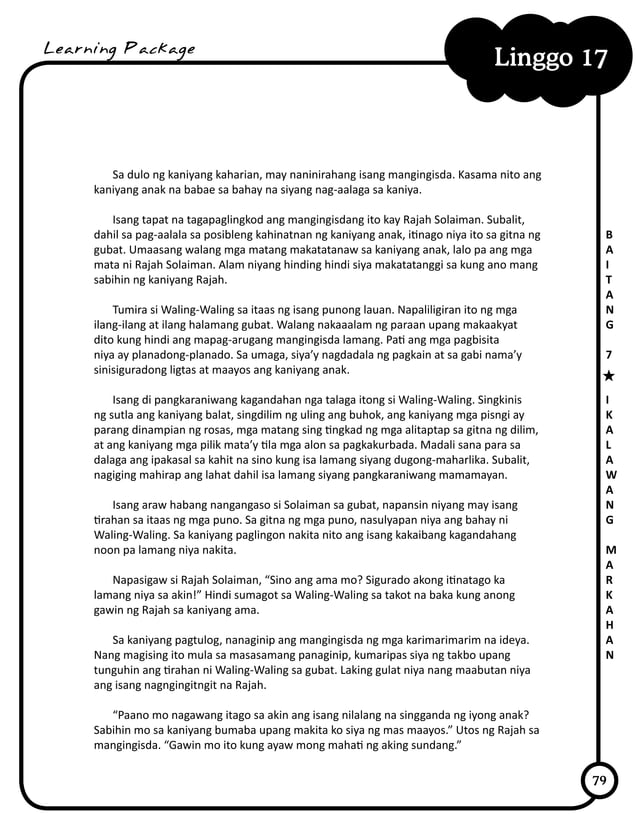 Grade 7 Learning Module in Filipino (Learning Package - Quarter 1 to 4) | PDF