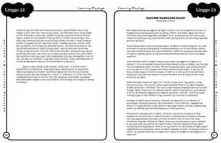 Grade 7 Learning Module in Filipino (Learning Package - Quarter 1 to 4 ...
