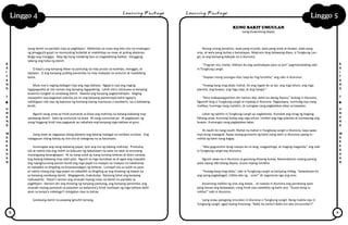 Grade 7 Learning Module in Filipino (Learning Package - Quarter 1 to 4 ...