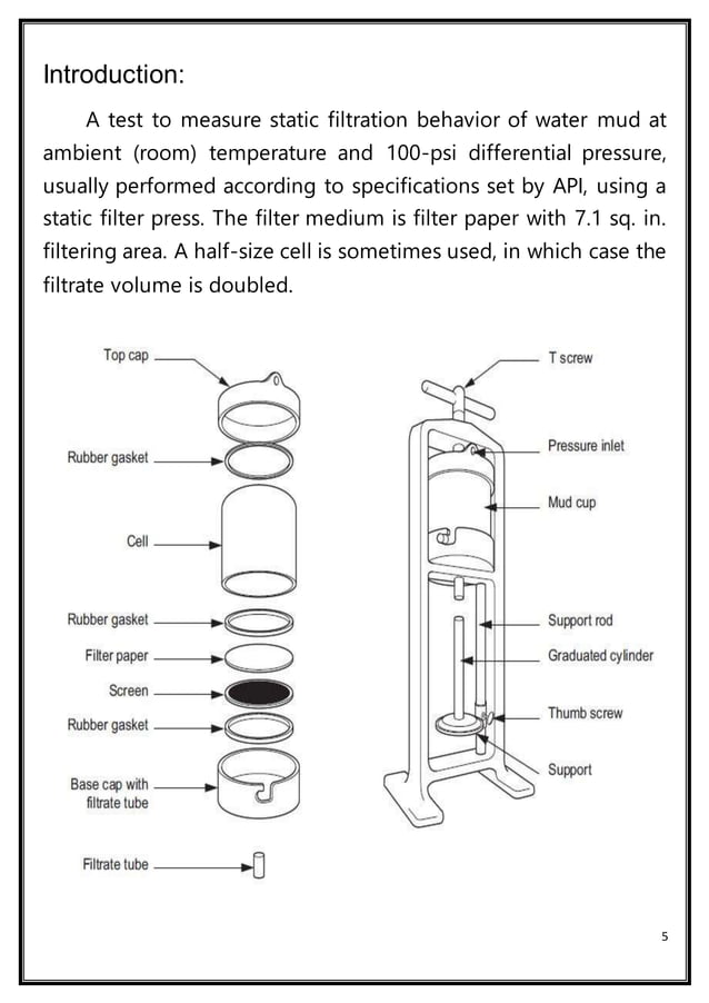 mud filtration | DOCX | Geology | Science