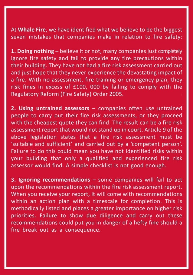 7 fire safety mistakes | PDF