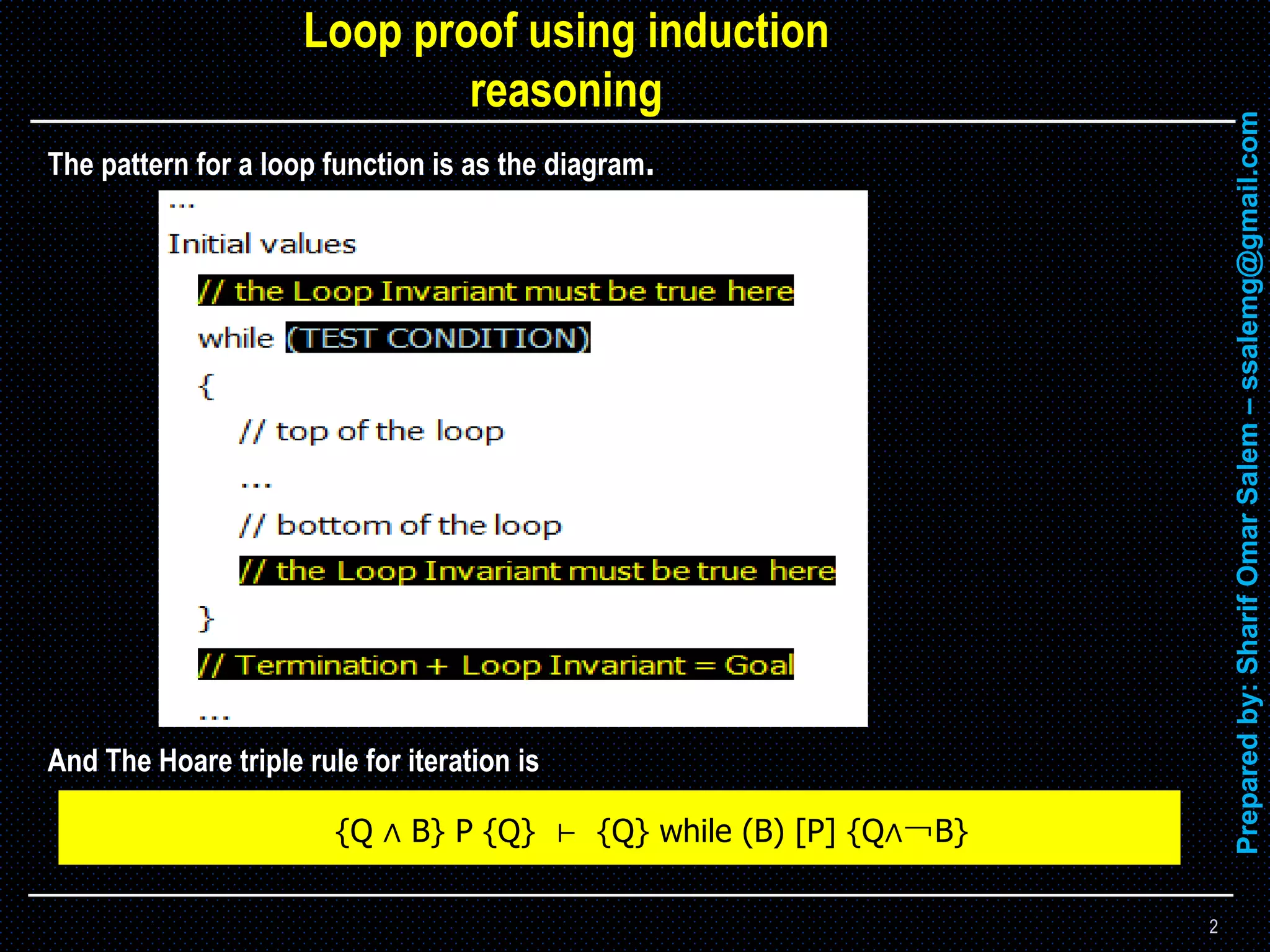 #7 formal methods – loop proof examples | PPT