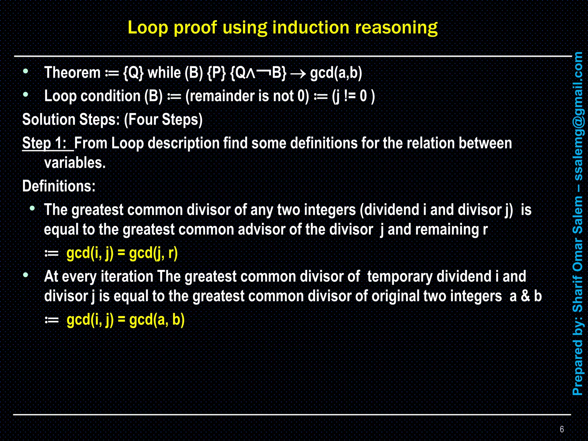 #7 formal methods – loop proof examples | PPT