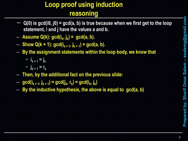 #7 formal methods – loop proof examples | PPT