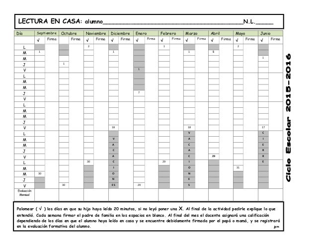 Mi Registro De Lectura En Formato Pdf Imprimible