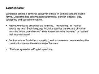 7 forms of bias.popwerpoint presentation | PPT