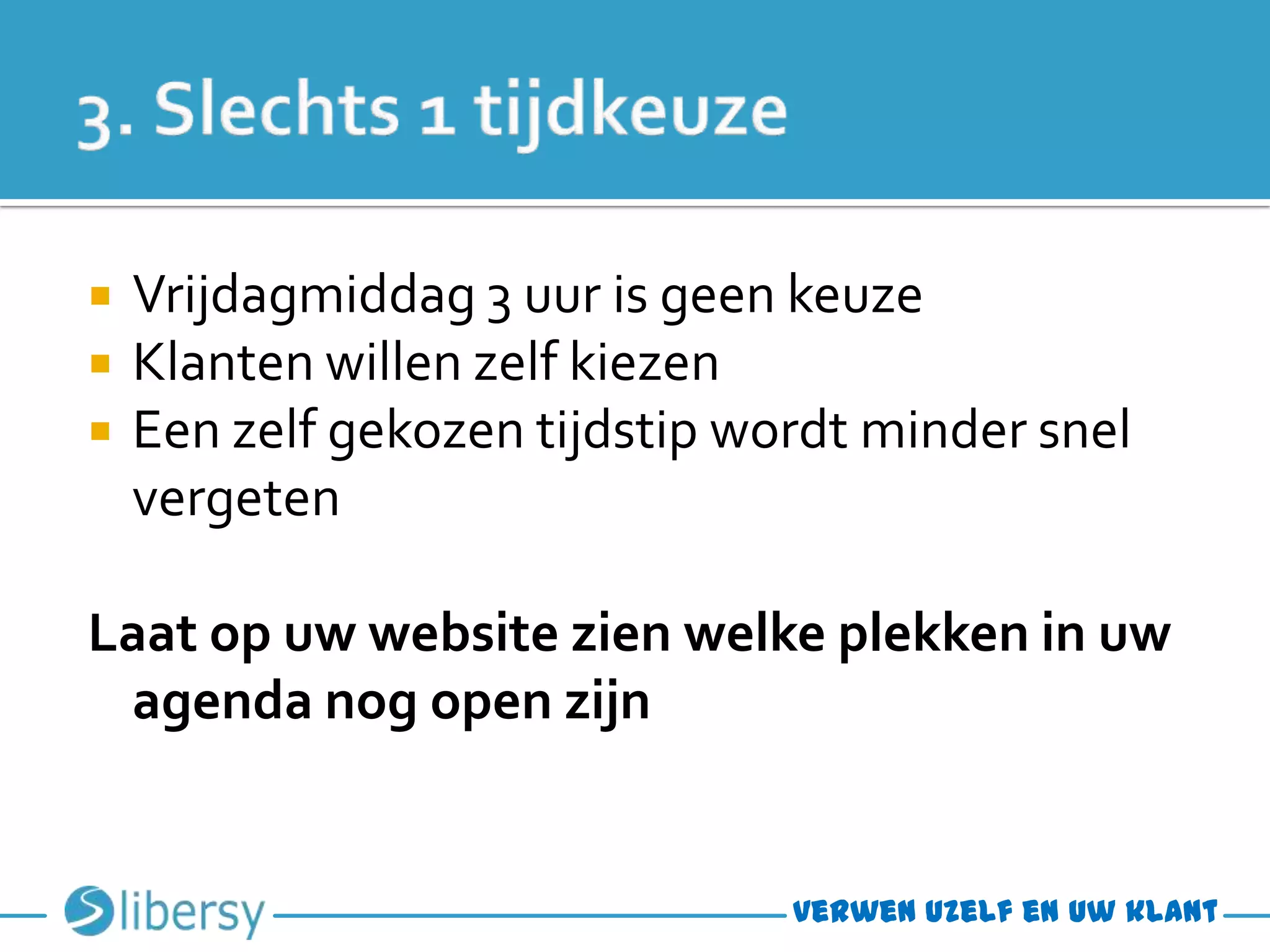 7 fouten bij afspraken maken | PPT