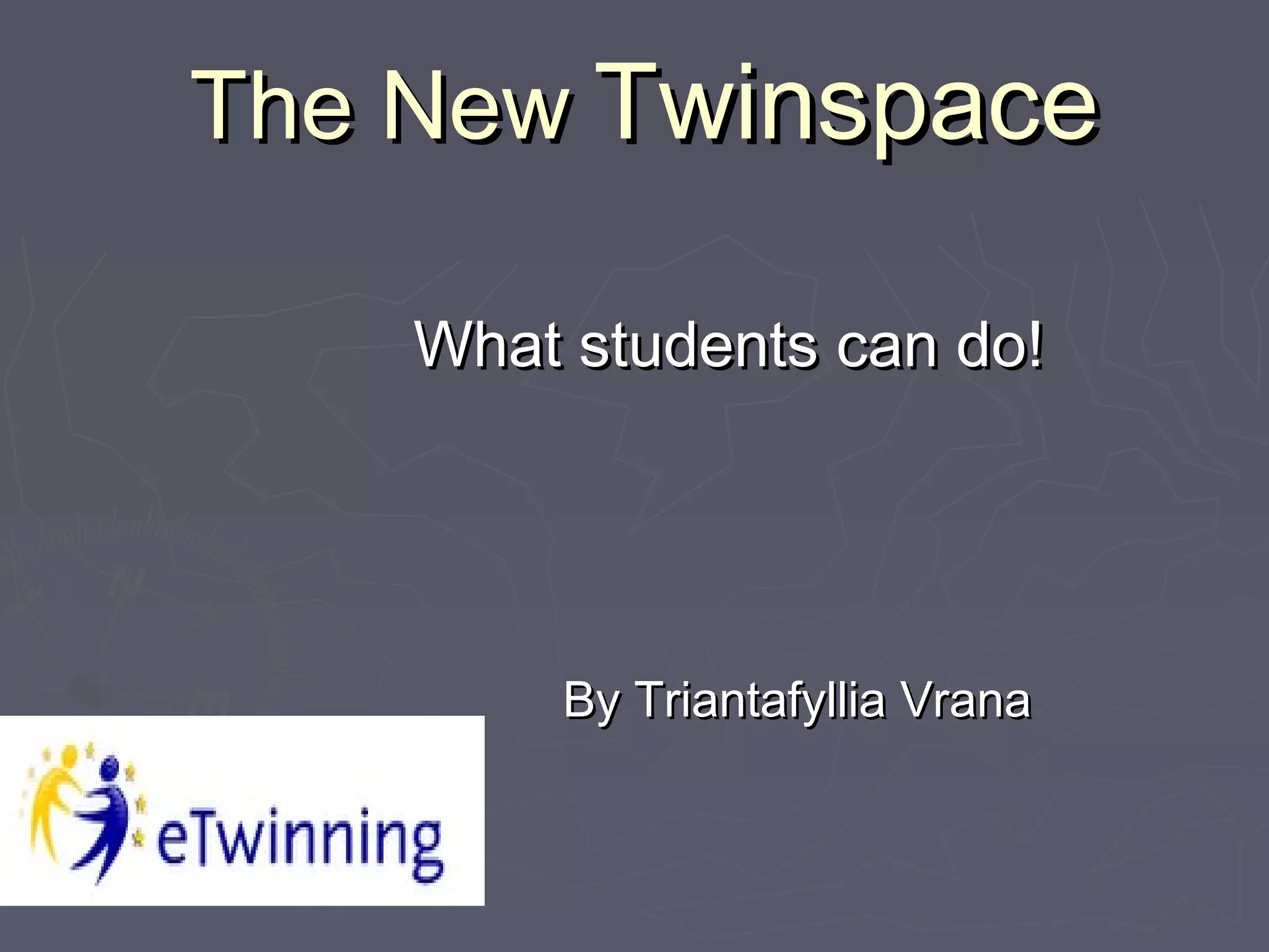 The new twinspace sts tutorial | PPT