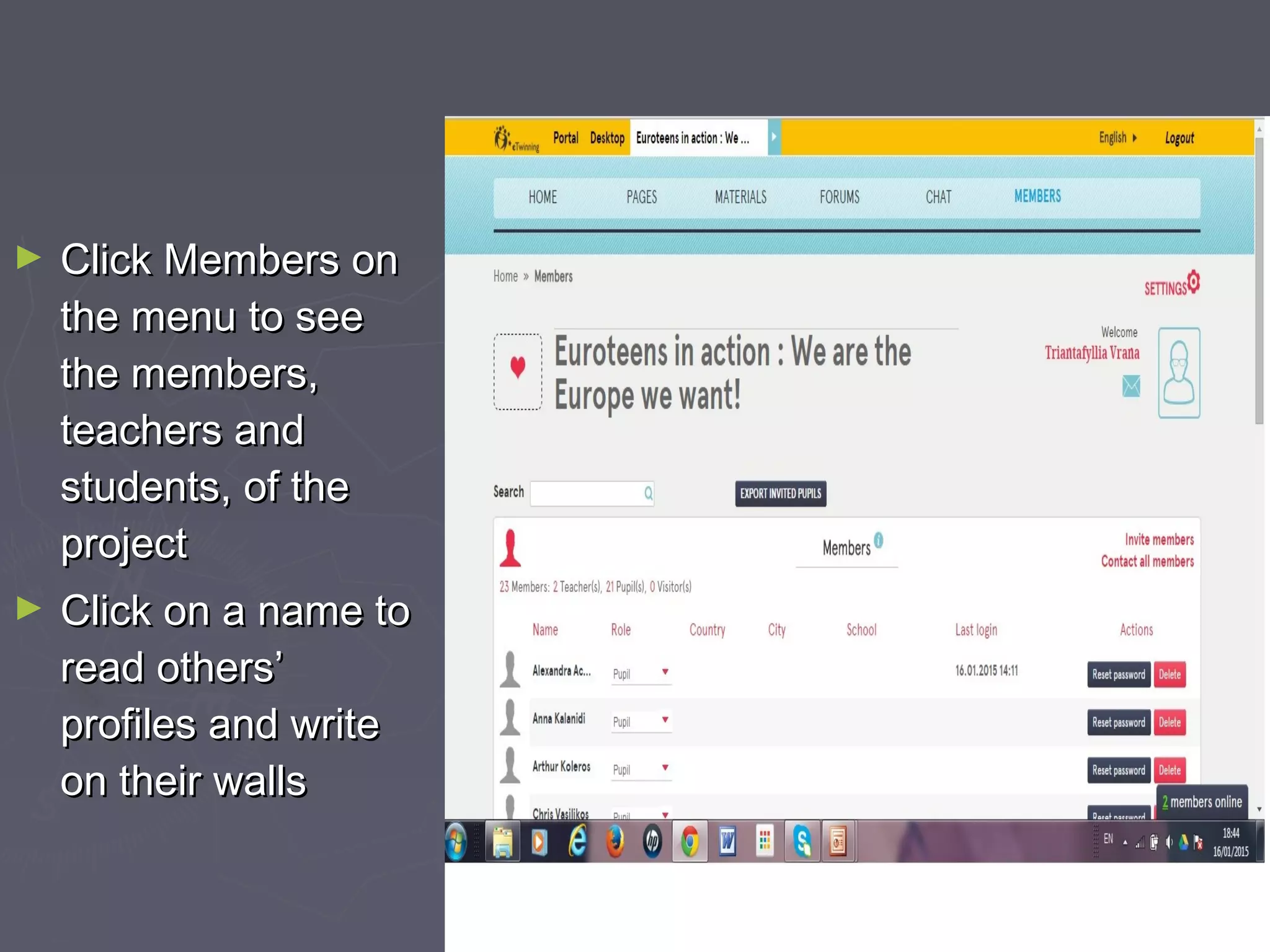 The new twinspace sts tutorial | PPT
